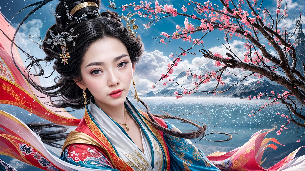Download Asian Girl, Asian Woman, Traditional Chinese Painting. Royalty ...