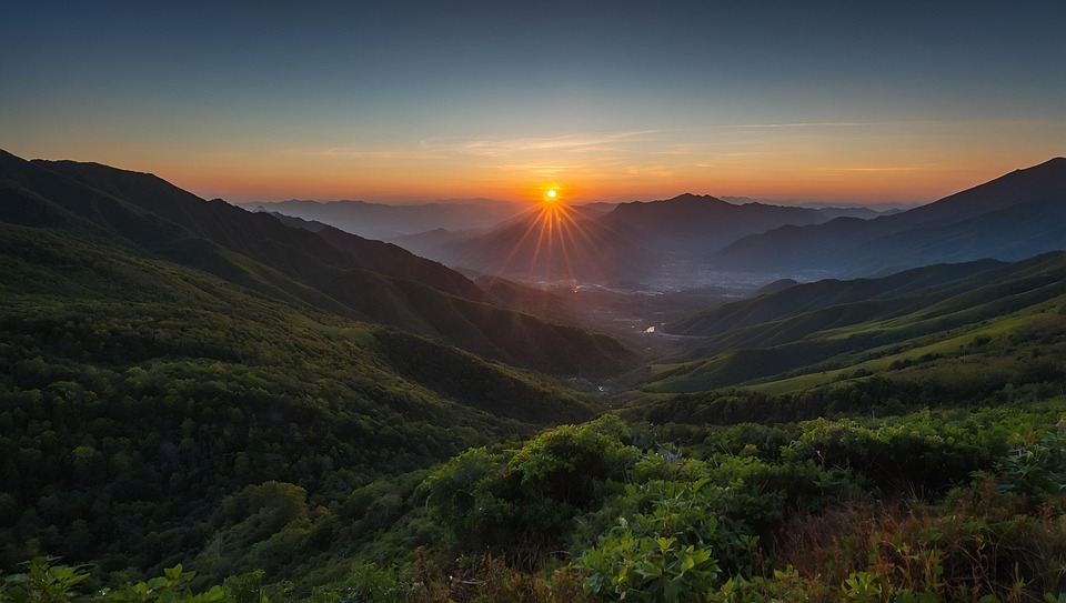 Download Ai Generated, Sunrise, Landscape. Royalty-Free Stock ...