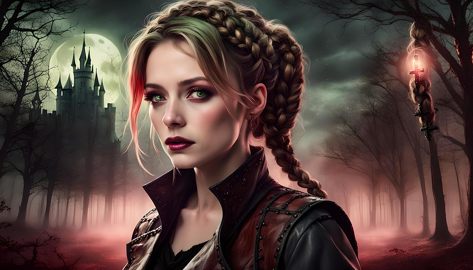 Download Rose Red, Vampire Hunter, Fairy Tale. Royalty-Free Stock ...