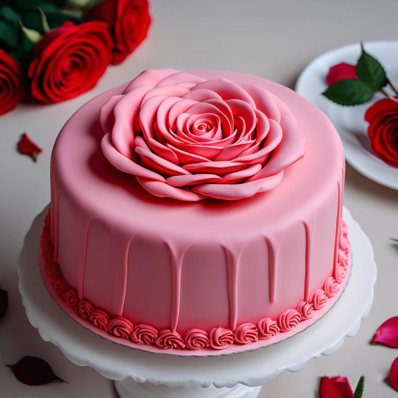Pink Rose Cake Wedding - Free photo on Pixabay - Pixabay