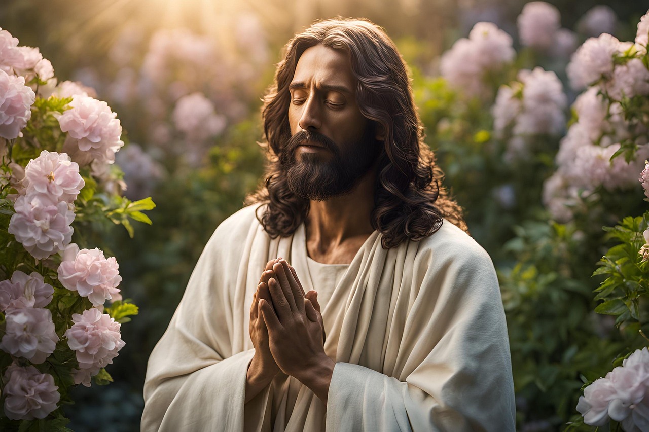 Download Prayer, Jesus In The Garden Praying, Jesus. Royalty-Free Stock ...