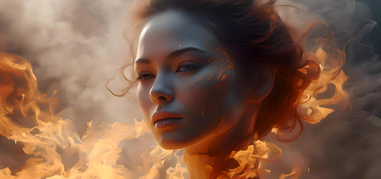 Download Woman, Fantasy, Fire. Royalty-Free Stock Illustration Image ...