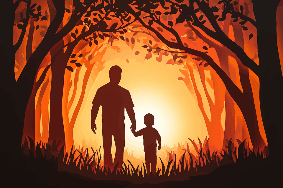 Download Ai Generated, Father, Son. Royalty-Free Stock Illustration ...