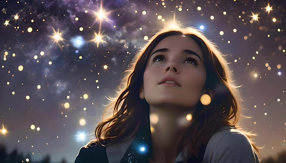 Download Woman, Fantasy, Stars. Royalty-Free Stock Illustration Image ...