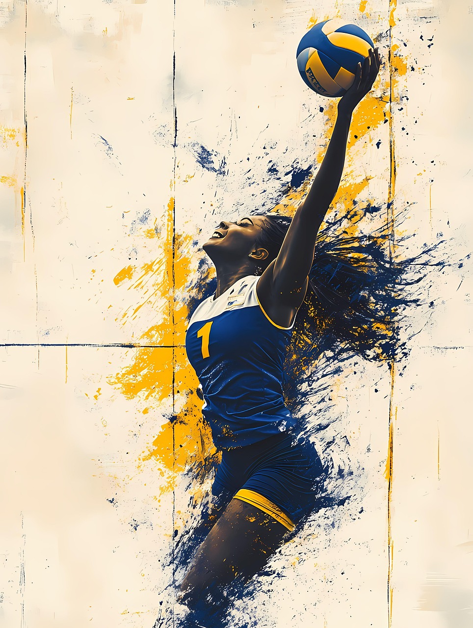 Download Ai Generated, Volleyball, Player. Royalty-Free Stock ...