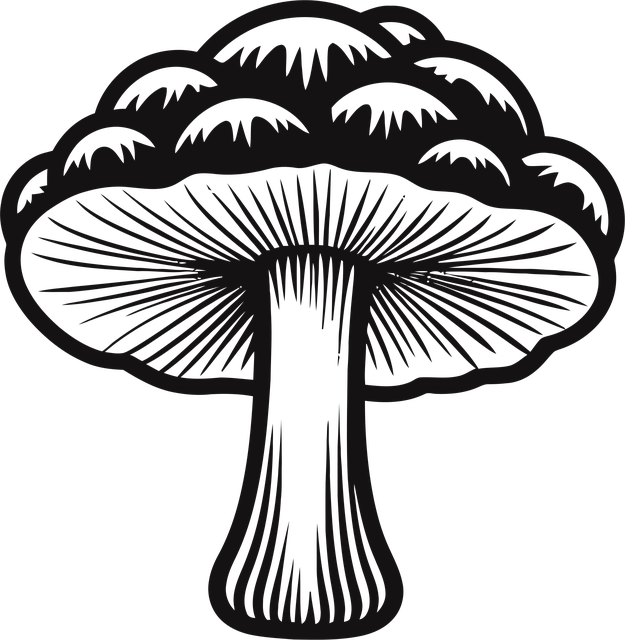 Download Simple Mushroom Vector, Mushroom Illustration, Vector Graphics ...