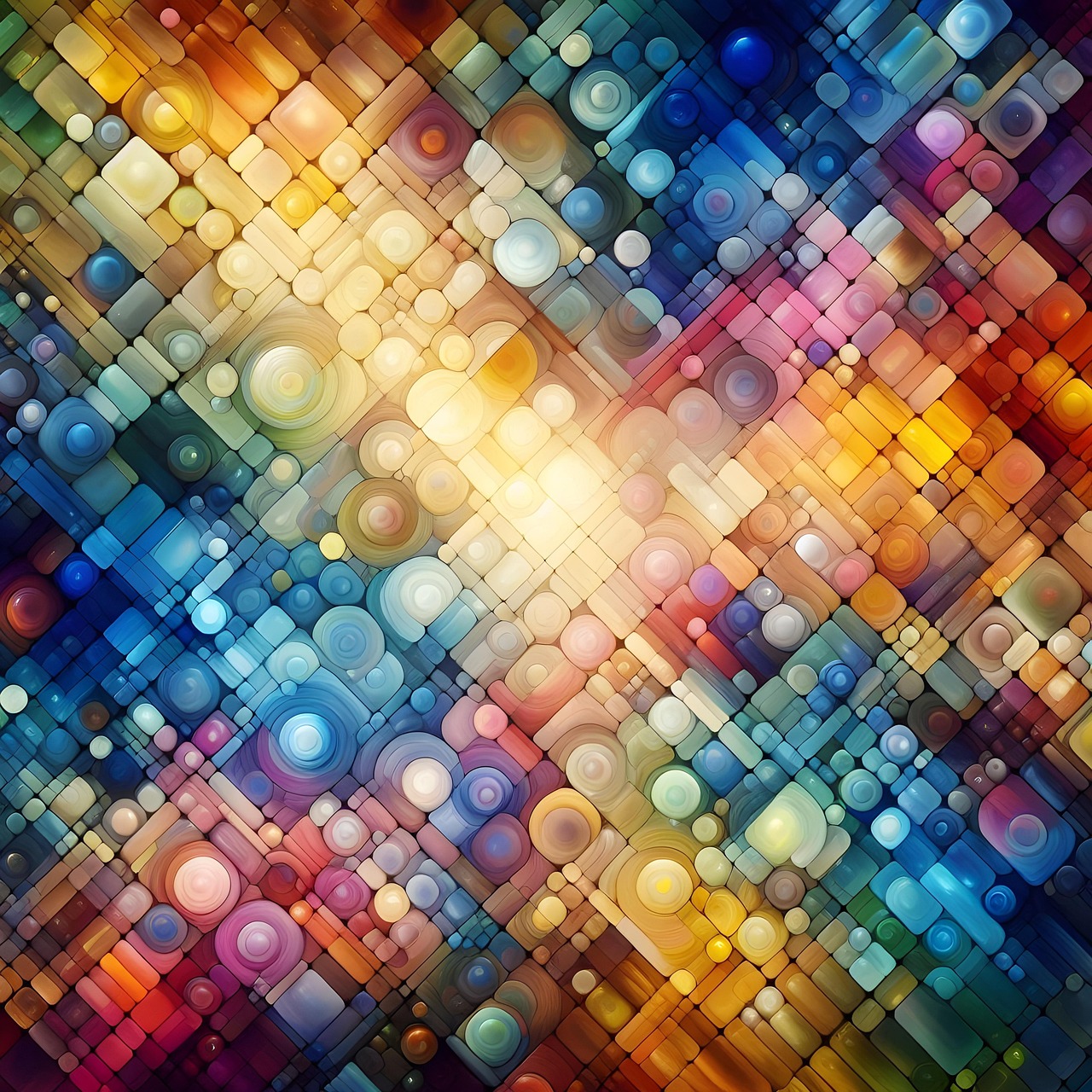 Download Ai Generated, Mosaic, Squares. Royalty-Free Stock Illustration ...