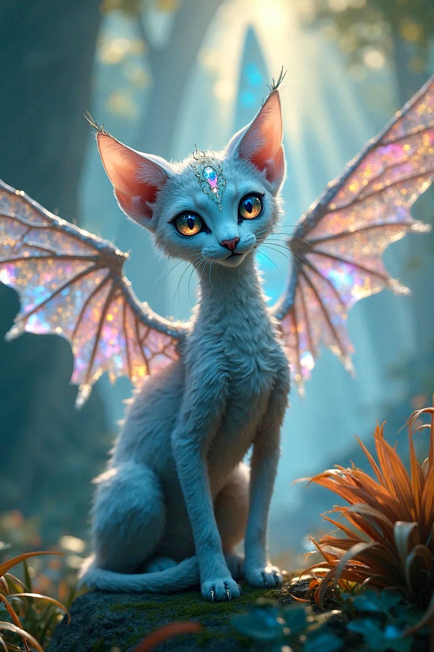 美しい 翼のある 猫 - Pixabayの無料画像