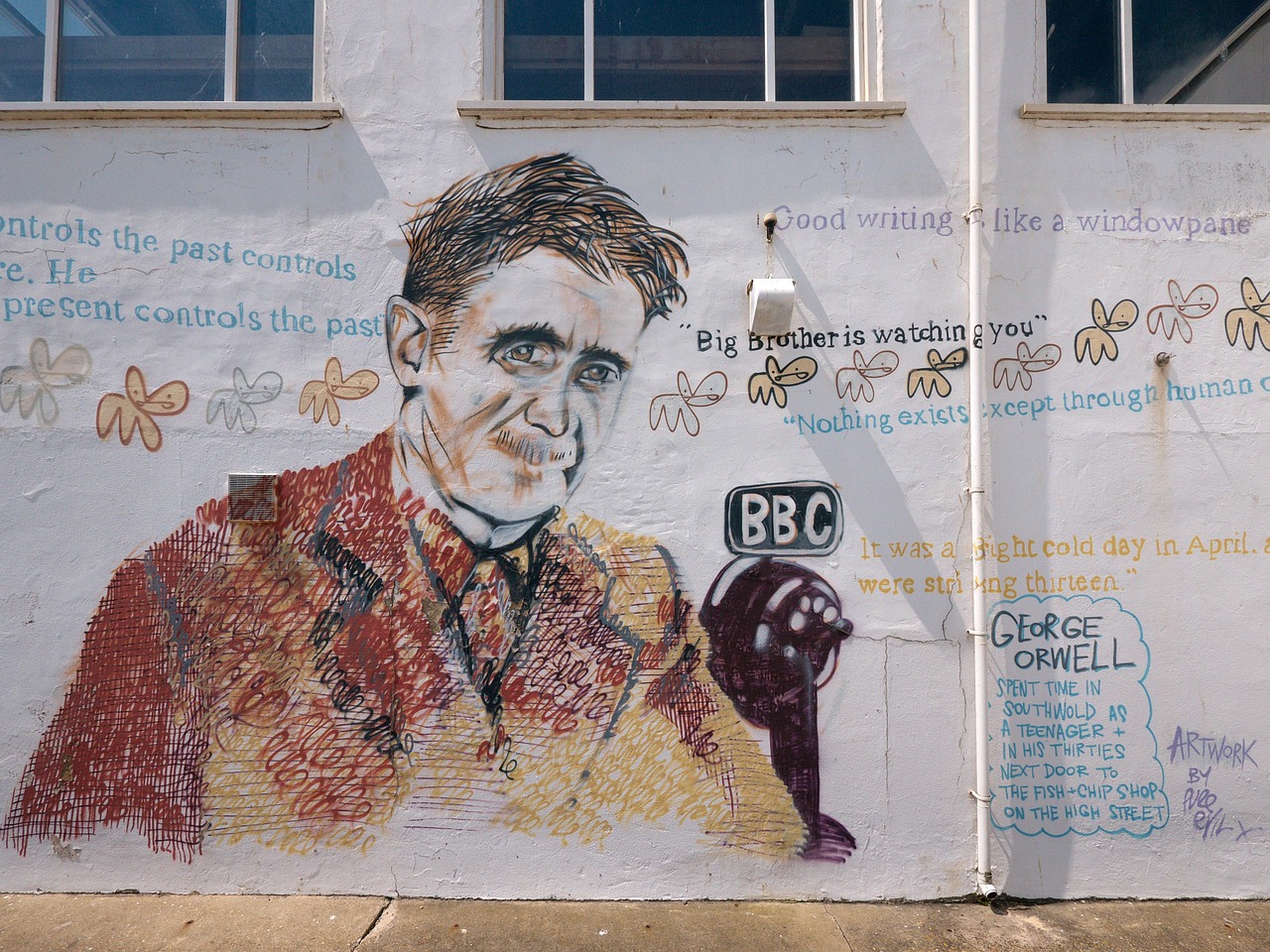 George Orwell Mural Southwold - Foto gratuita no Pixabay