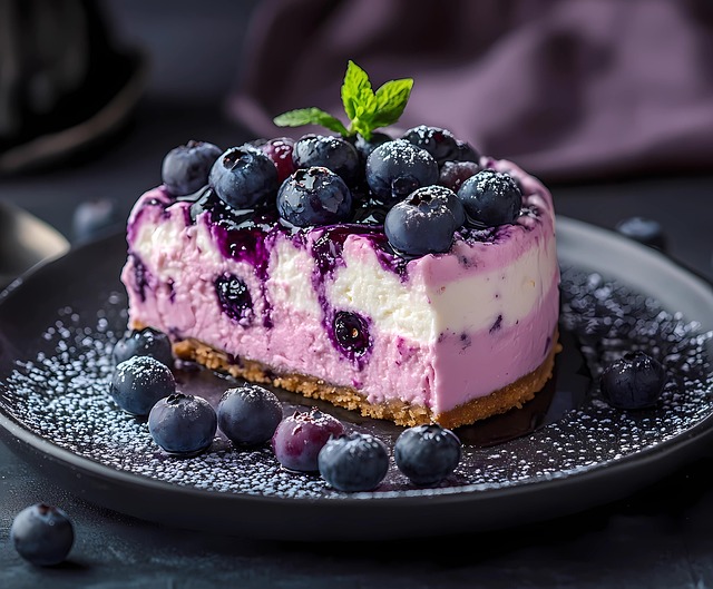Download Ai Generated, Blueberry Cheesecake, Cheesecake. Royalty-Free ...