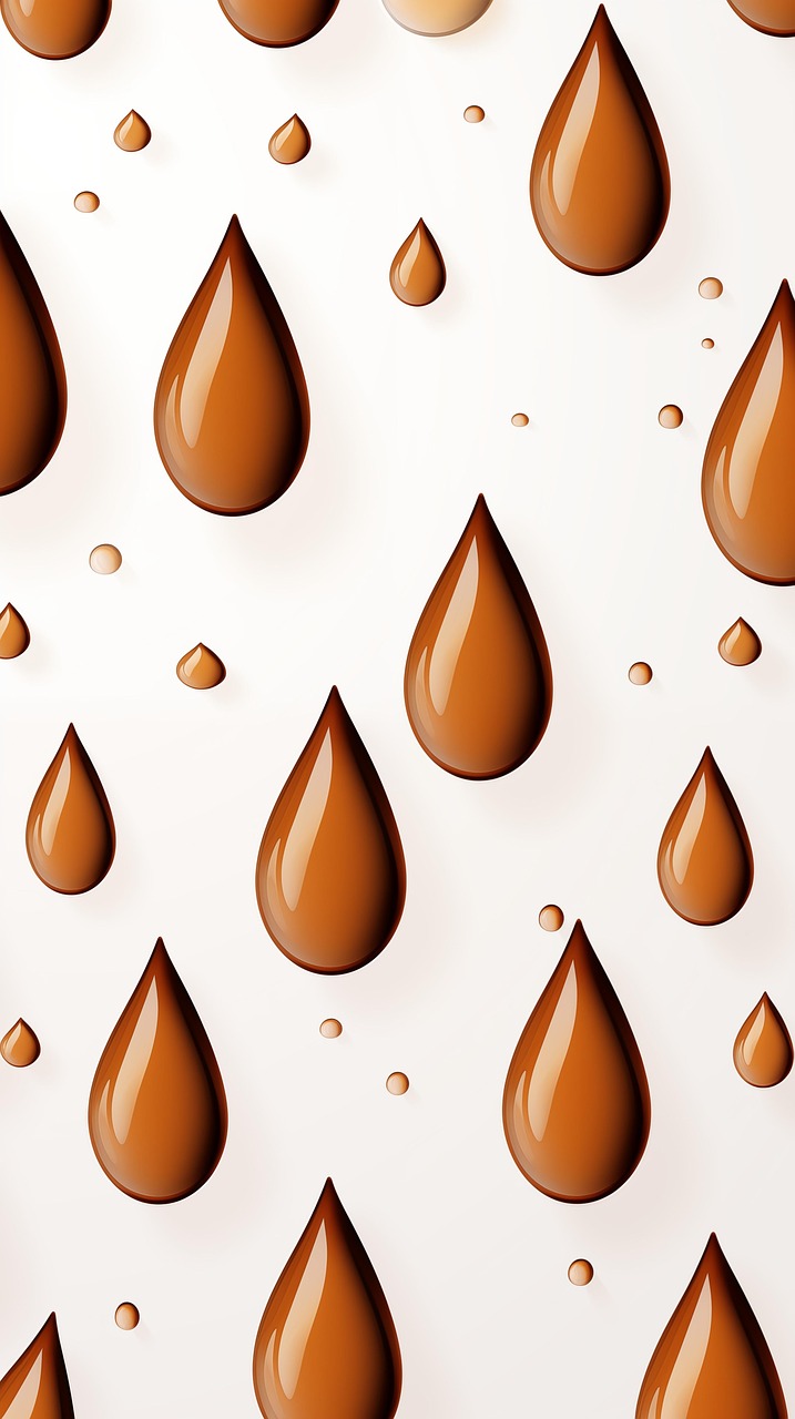 Download Drops Of Paint, Brown, On White Background. Royalty-Free Stock ...