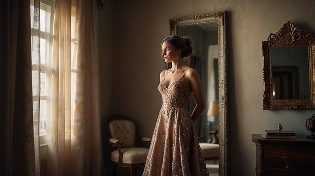 Download Woman, Dress, Mirror. Royalty-Free Stock Illustration Image ...
