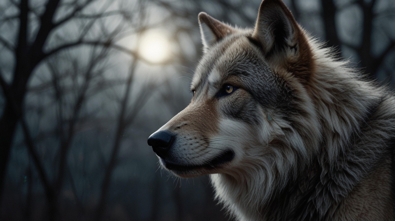 Download Ai Generated, Wolf, Forest. Royalty-Free Stock Illustration ...
