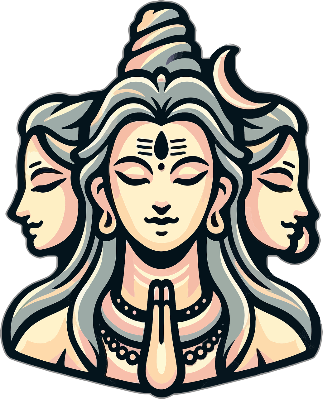 Émoji Shiva Bleu Emoji Dieu Hindou - Images vectorielles gratuites sur ...