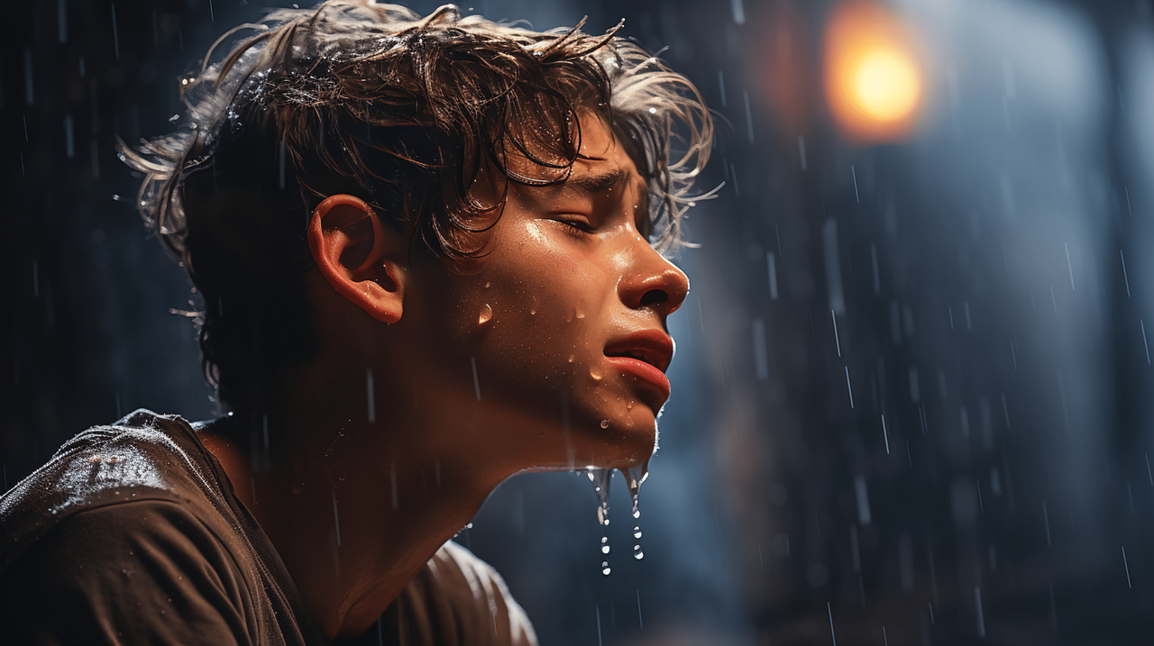 Download Ai Generated, Boy, Cry. Royalty-Free Stock Illustration Image ...