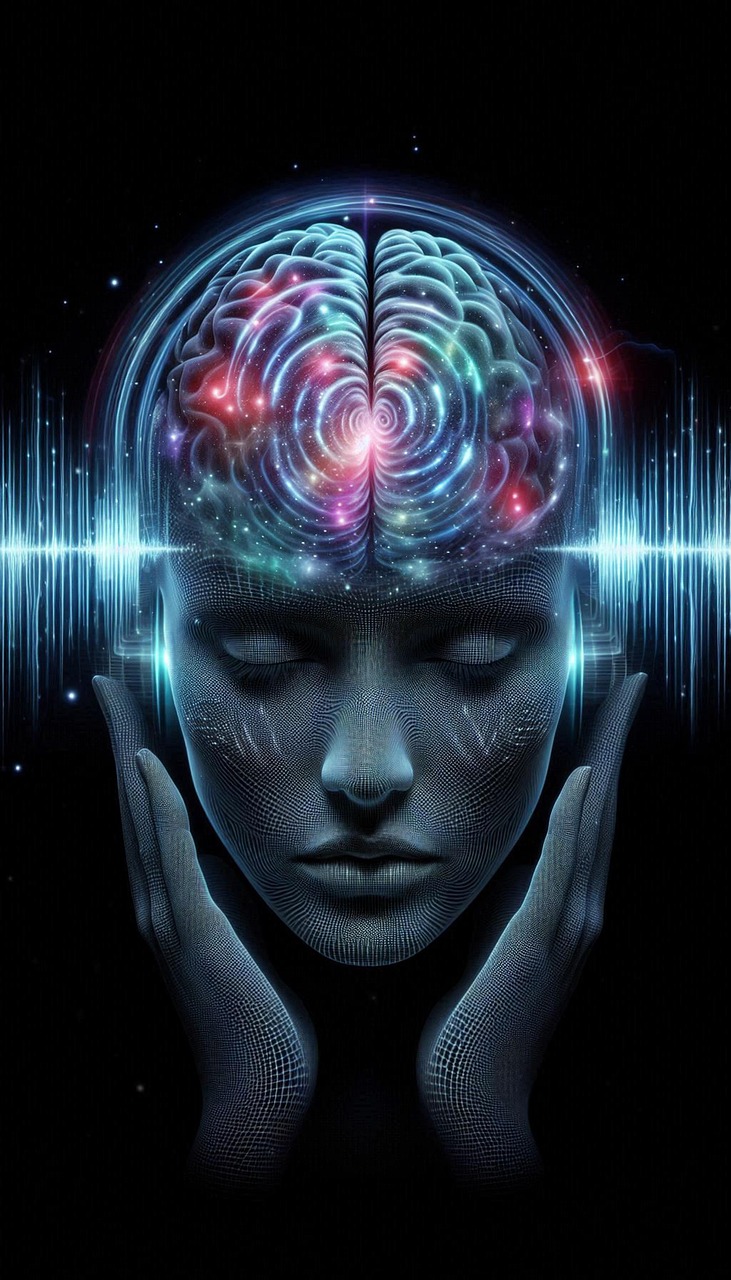 Download Ai Generated, Listening, Music. Royalty-Free Stock ...