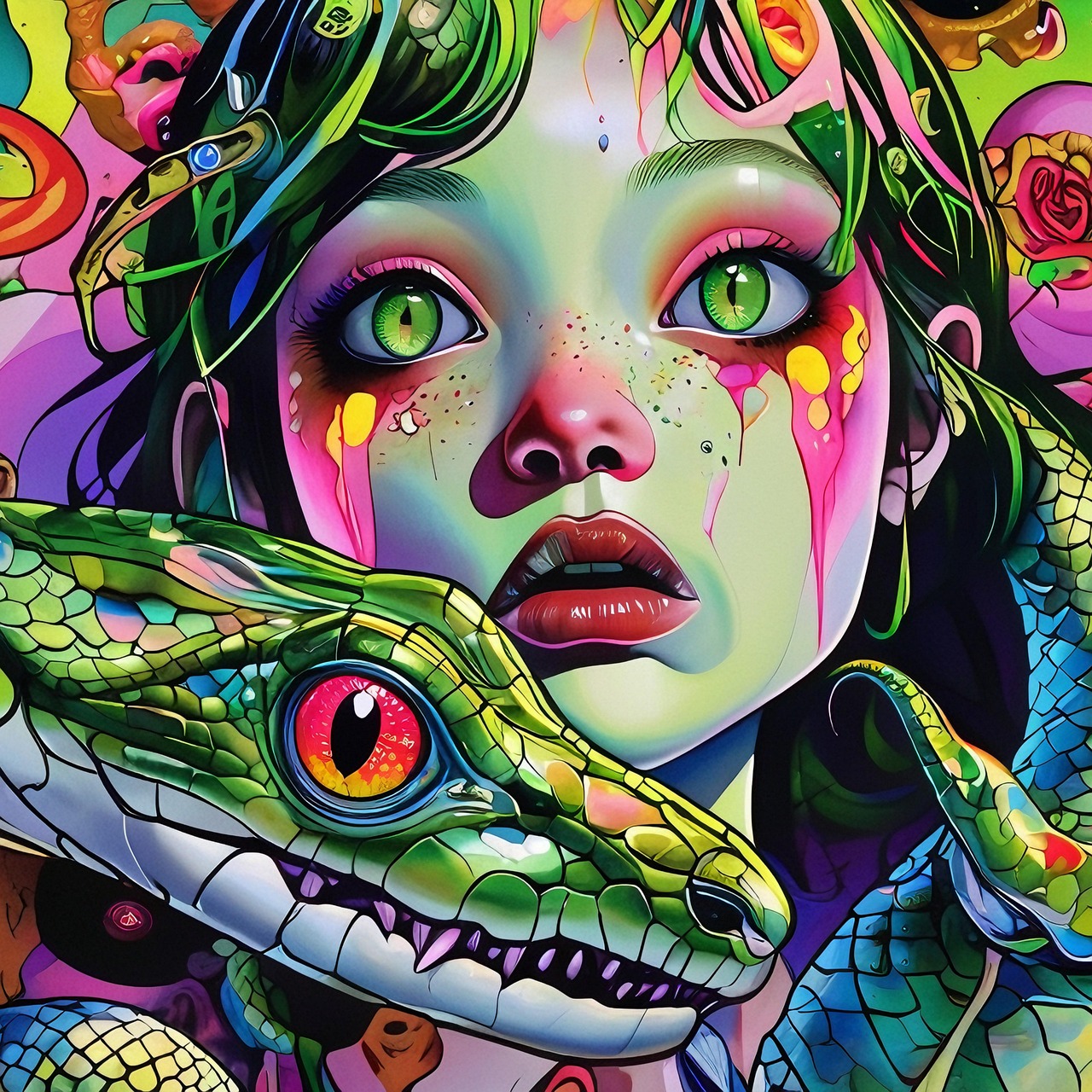 Portrait De Fille Avec Un Serpent - Image gratuite sur Pixabay - Pixabay