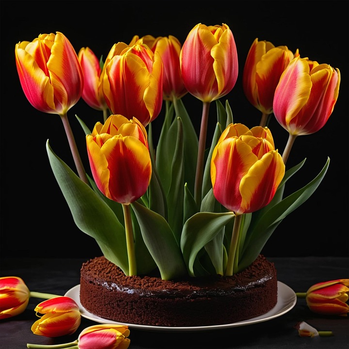 Tulip Cake Flowers - Free photo on Pixabay