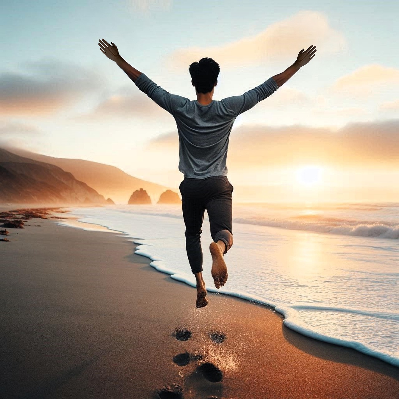 Download Joy, Beach, Man. Royalty-Free Stock Illustration Image - Pixabay