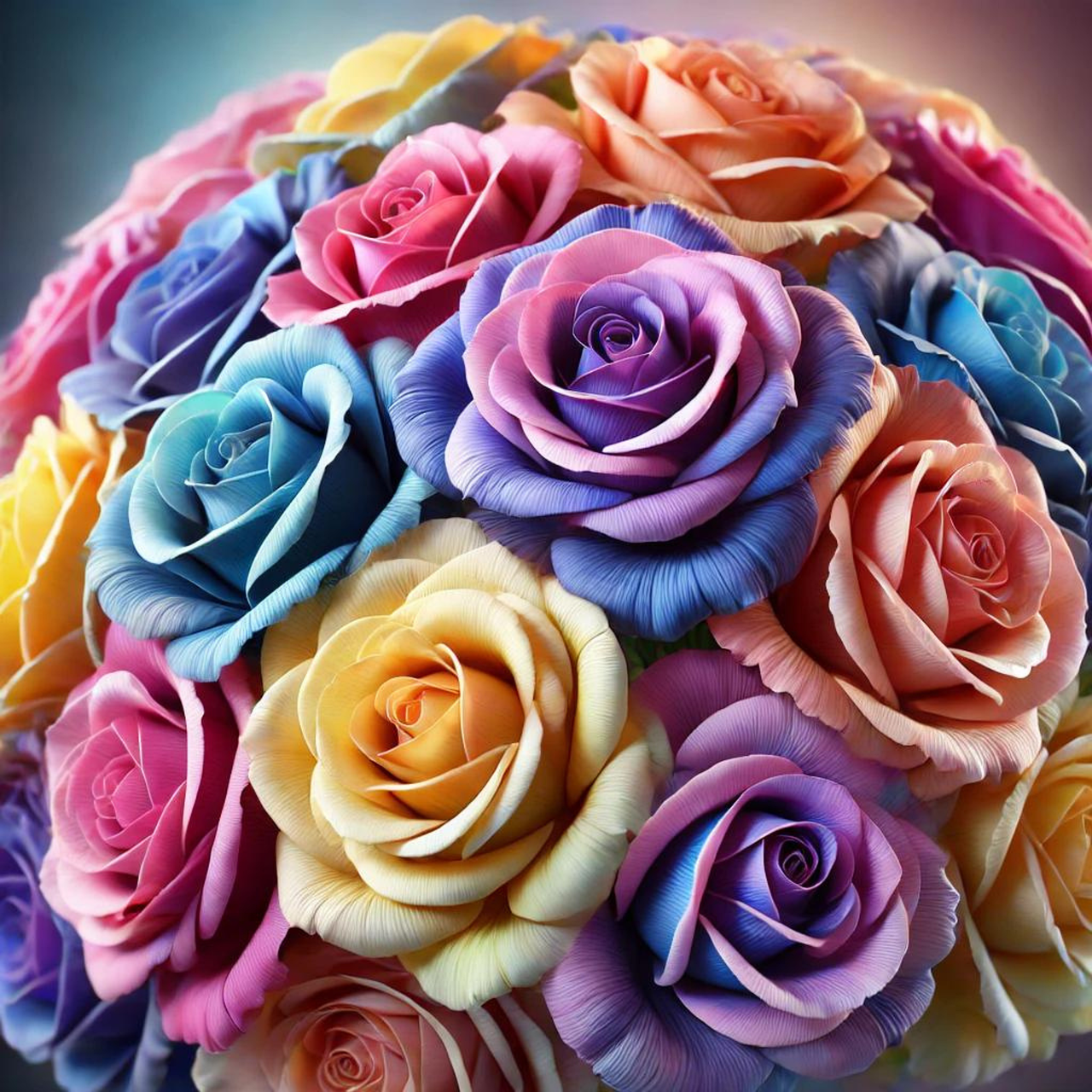 Download Ai Generated, Flowers, Bunch. Royalty-Free Stock Illustration ...
