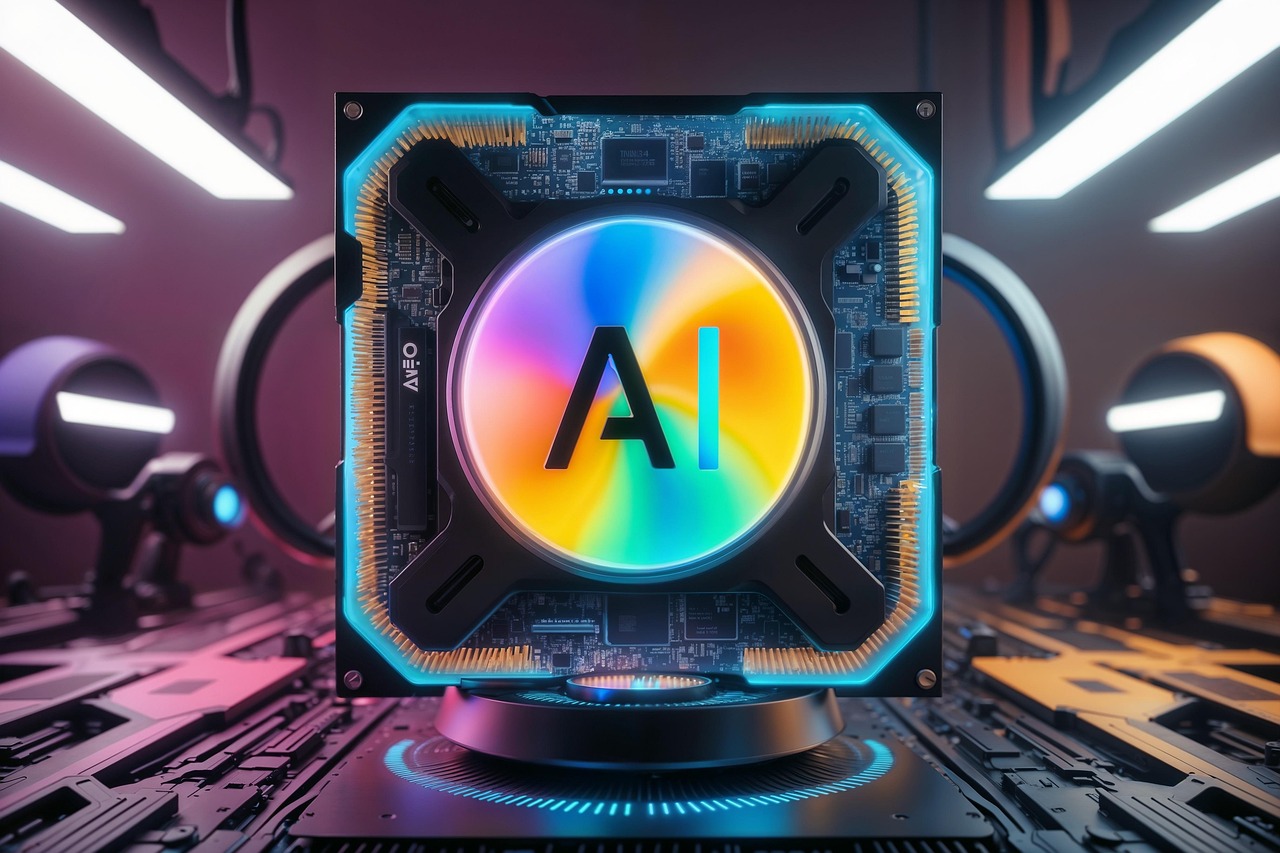 Download Ai Generated, Ai, Microchip. Royalty-Free Stock Illustration ...