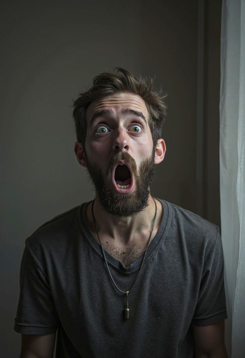 Download Ai Generated, Man, Scared. Royalty-Free Stock Illustration ...