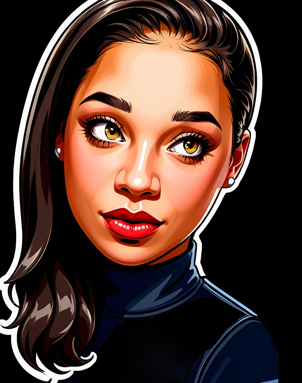Download Girl, Sticker, Ai. Royalty-Free Stock Illustration Image - Pixabay