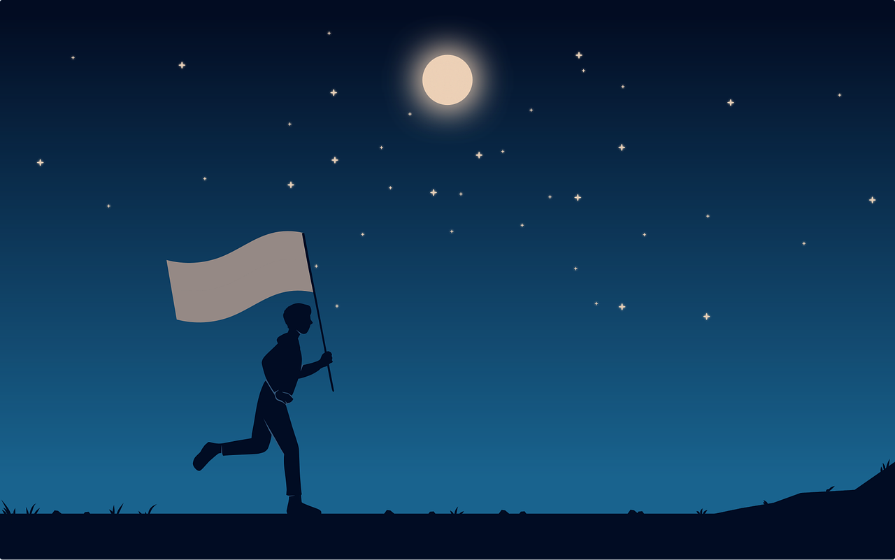 Download Flagbearer, Running, Man. Royalty-Free Vector Graphic - Pixabay