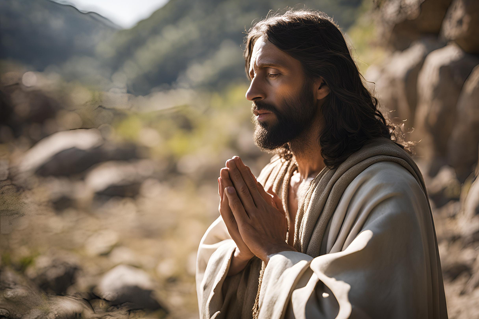 Download Jesus Praying In The Desert, Praying, Desert. Royalty-Free ...