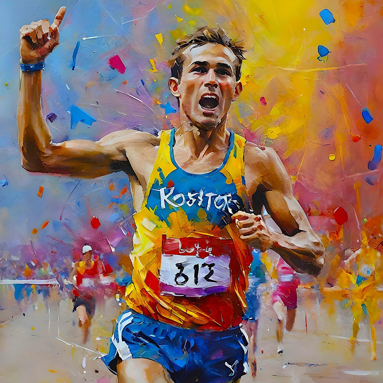 Download Ai Generated, Olympic, Runner. Royalty-Free Stock Illustration ...
