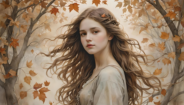 Download Woman, Autumn, Fall. Royalty-Free Stock Illustration Image ...