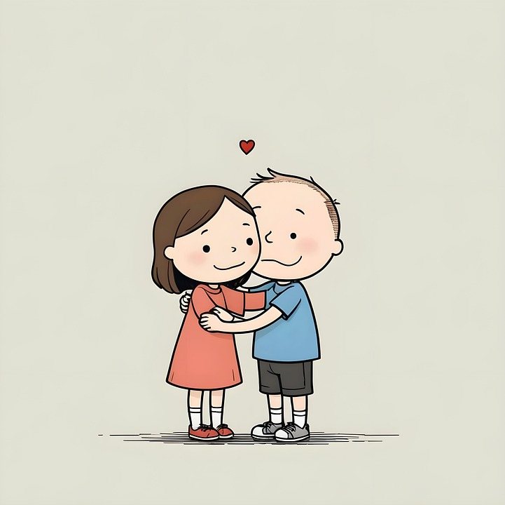 Couple Aimer Dessin Animé - Image gratuite sur Pixabay