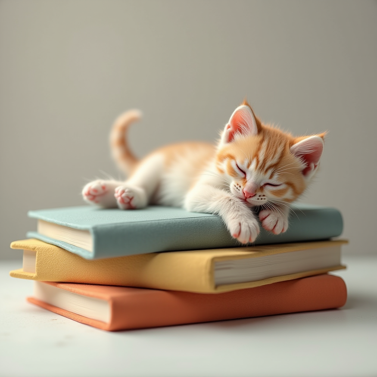 Download Ai Generated, Kitten, Books. Royalty-Free Stock Illustration ...