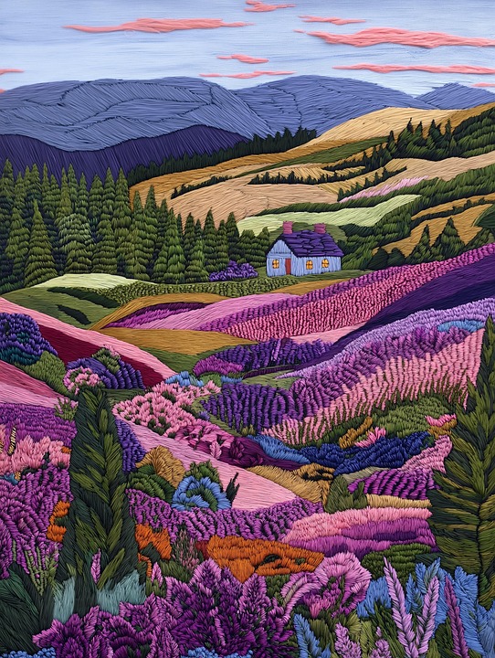 Download Lilac, Field, Countryside. Royalty-Free Stock Illustration ...