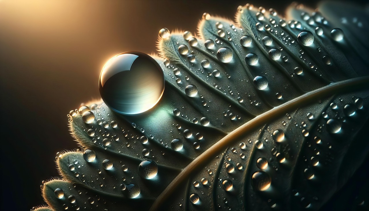 Ai Gerado Folha Gotas De Orvalho - Imagens grátis no Pixabay