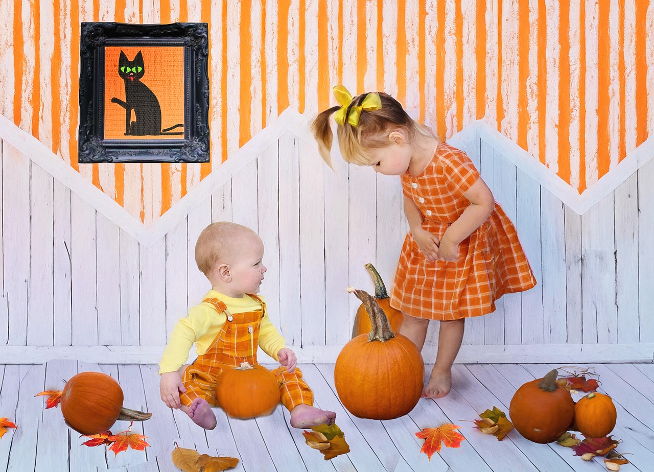 Children Pumpkins Fall - Free photo on Pixabay - Pixabay