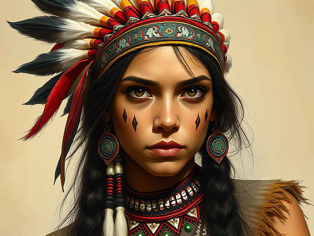 Download Ai Generated, Native American, Woman. Royalty-Free Stock ...