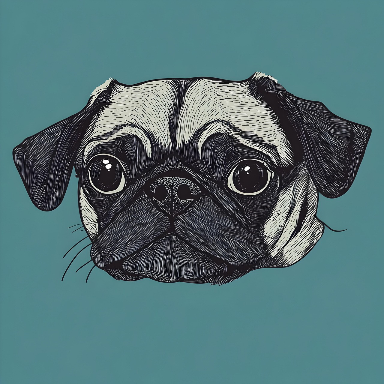 Download Ai Generated, Pug, Dog. Royalty-Free Stock Illustration Image ...