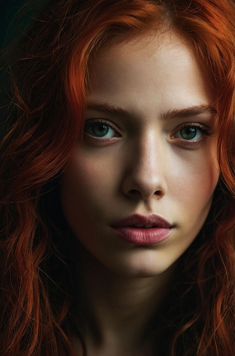 Download Redhead, Woman, Portrait. Royalty-Free Stock Illustration ...