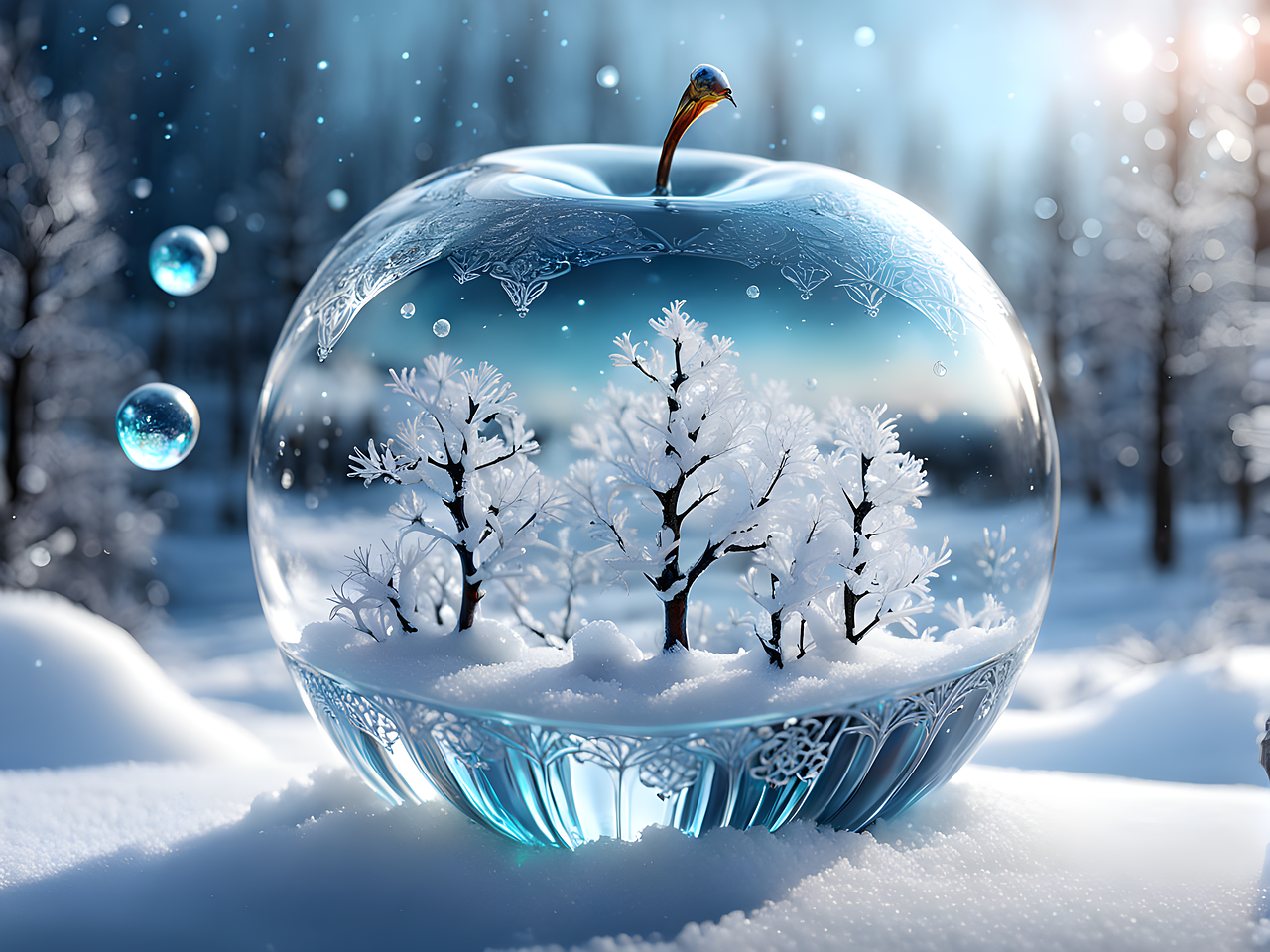 Download Apple, Winter, Snow. Royalty-Free Stock Illustration Image ...