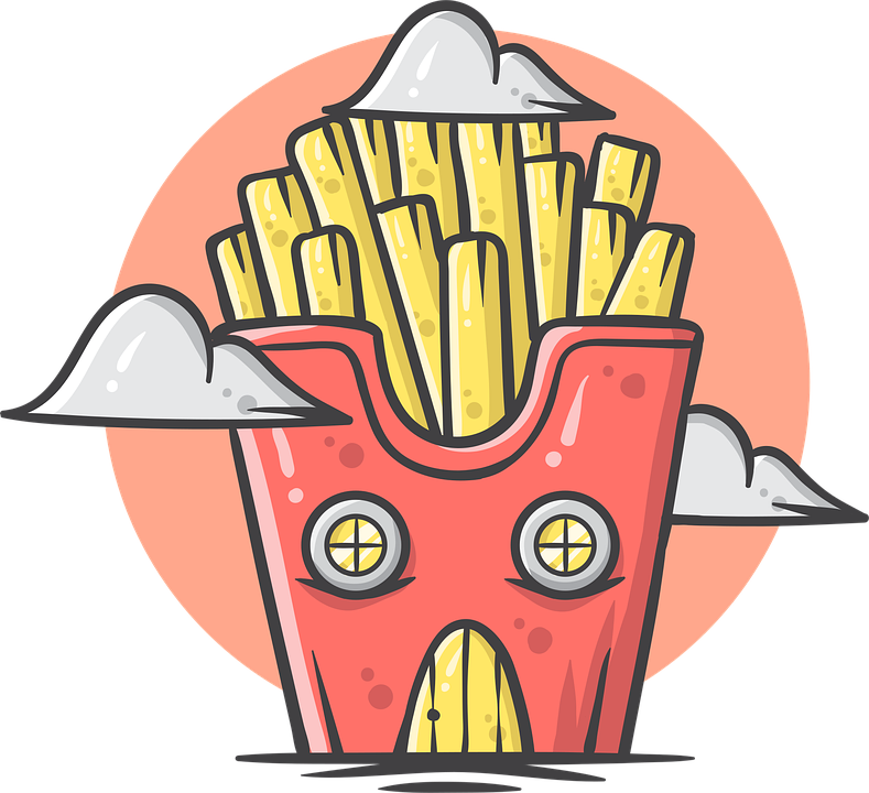 Download French Fries, House, Clouds. Royalty-Free Vector Graphic - Pixabay