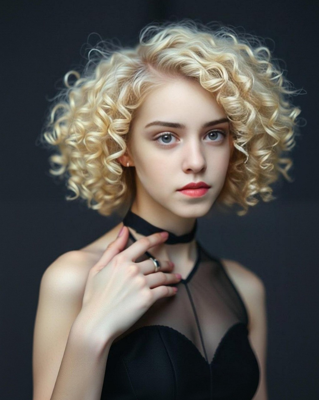 Download Ai Generated Blonde Curly Hair Royalty Free Stock 8684