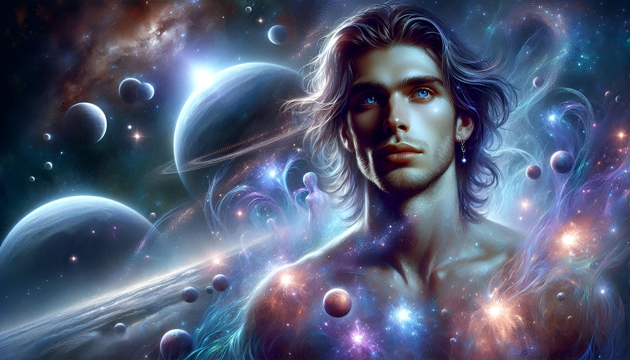 Download Ai Generated, Man, Cosmos. Royalty-Free Stock Illustration ...