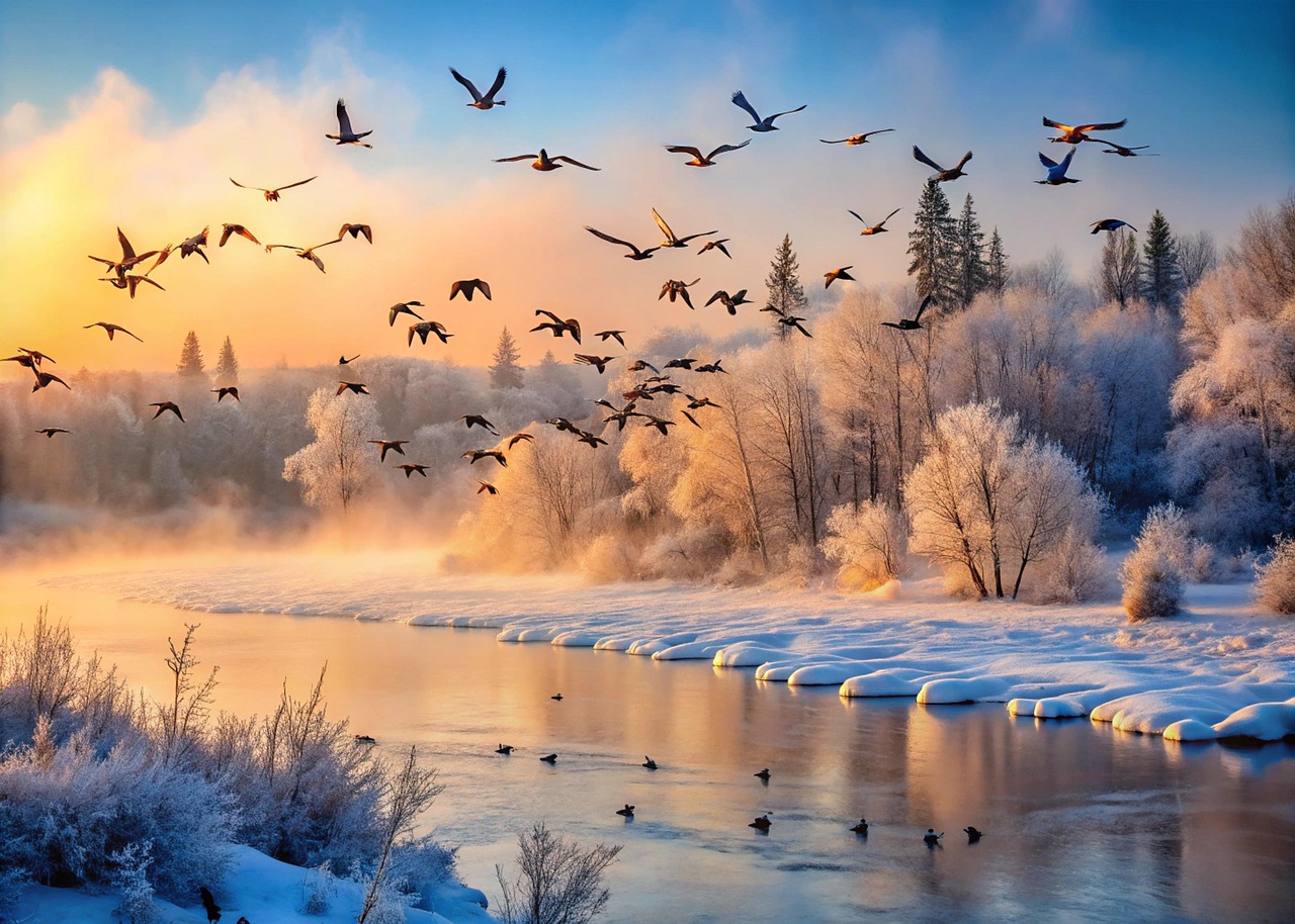 Download Nature, Winter, Morning. Royalty-Free Stock Illustration Image ...