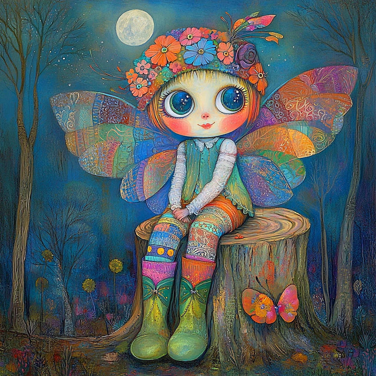 Download Whimsical Fairy, Childlike Fairy, Magical Forest. Royalty-Free ...