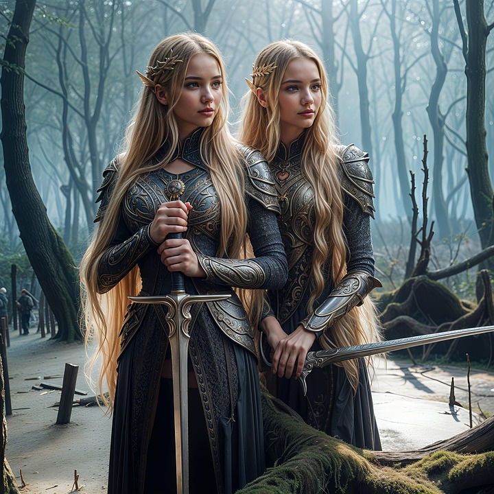 Download Elves, Fantasy, Fairy. Royalty-Free Stock Illustration Image ...