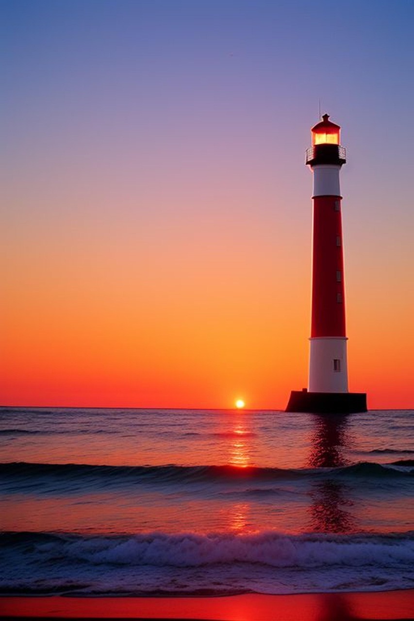 Faro Atardecer Punto De Referencia - Imagen gratis en Pixabay