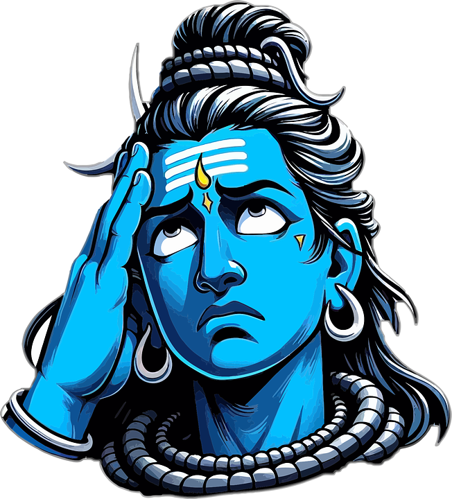 Download Blue Shiva Emoji, Shiva Emoji, Blue Emoji. Royalty-Free Vector ...
