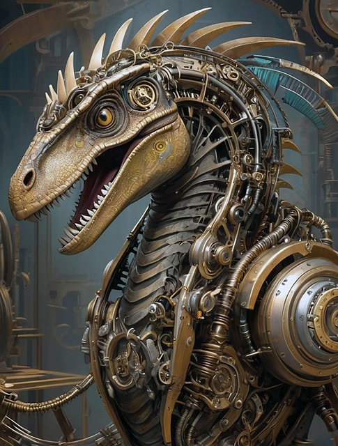 Ai Dihasilkan Dinosaurus Robot - Gambar gratis di Pixabay