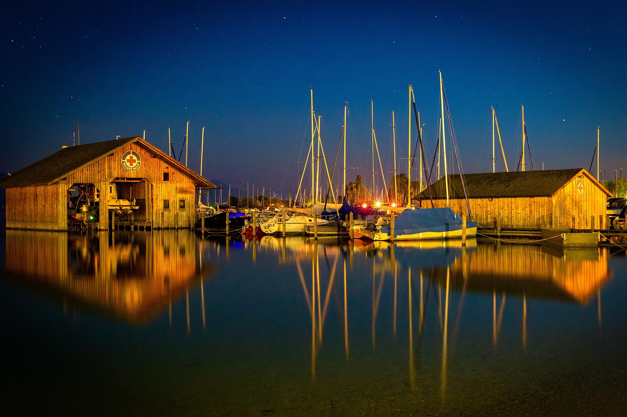 Boats Night Water - Free photo on Pixabay